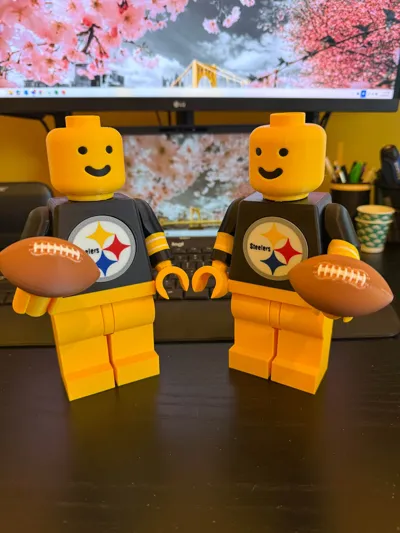 NFL Brick Man - Pittsburgh Steelers (500%) - Free 3D Print Model ...
