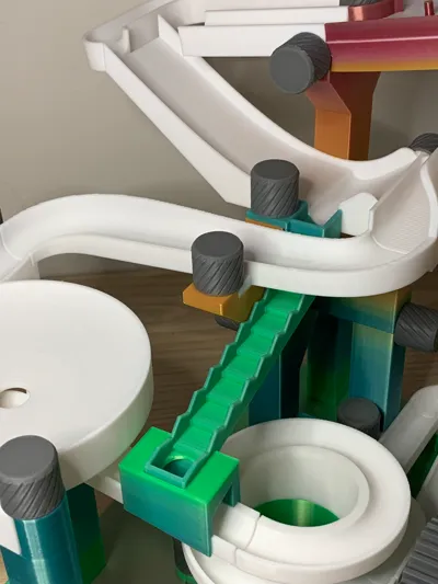 Marble Run 003 Jump Ramp Escape Addon v1B by MplusM - MakerWorld