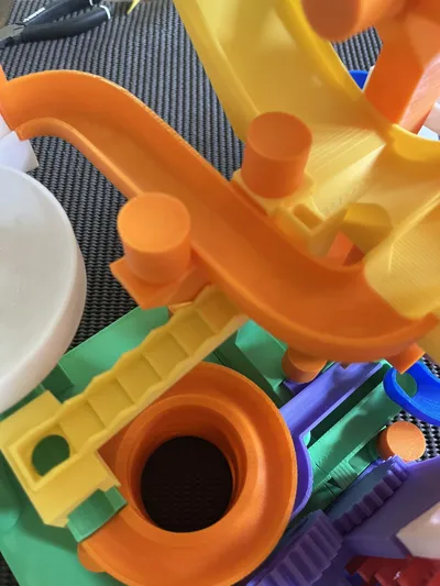 Marble Run 003 Jump Ramp Escape Addon by MplusM - MakerWorld