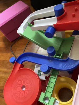 Marble Run 003 Jump Ramp Escape Addon by MplusM - MakerWorld