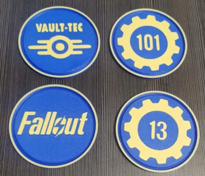 Fallout coasters by the_bearded_jedi - MakerWorld