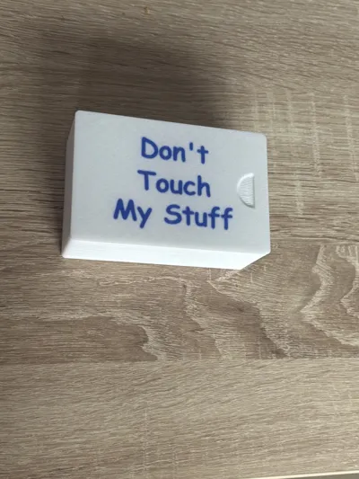 Customizable Box with Sliding Lid and Text by RobertW MakerWorld ...