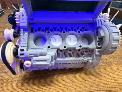 Flaming Fox V8 - Free 3D Print Model - MakerWorld