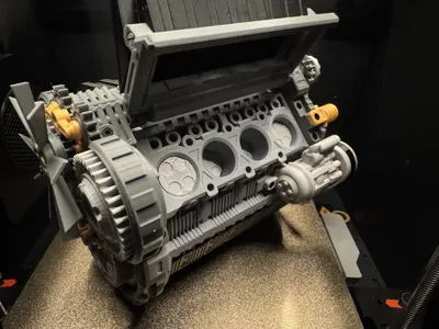 Flaming Fox V8 - Free 3D Print Model - MakerWorld