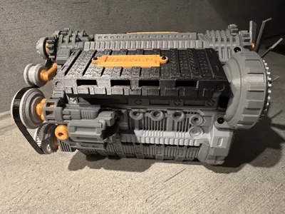 Flaming Fox V8 - Free 3D Print Model - MakerWorld