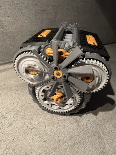 Flaming Fox V8 - Free 3D Print Model - MakerWorld