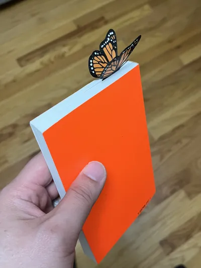 Monarch Butterfly Bookmark - Free 3D Print Model - MakerWorld