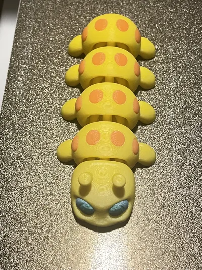 Caterpillar Flexi - Articulated Bug Toy by sugarpaws3d MakerWorld ...