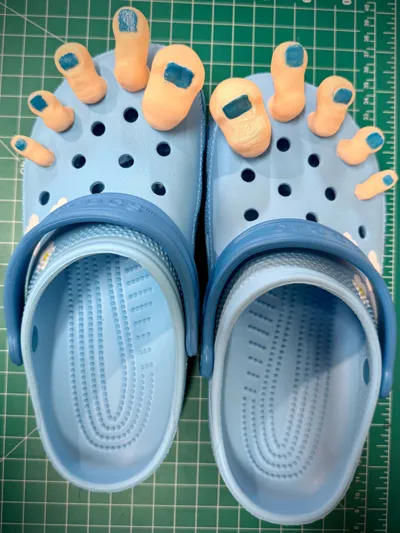 CROC TOES JIBBITZ by RETIRED BUDS 3D PRINTING MakerWorld: Download Free ...