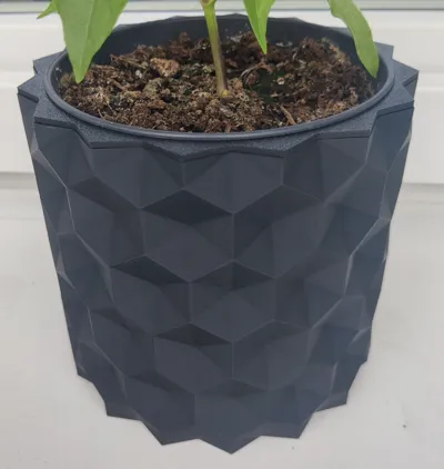 Inverted Hexagonal Plant pot Planter - Vase mode by SASSy Design ...