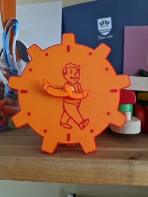 [Clock component kit-011] Fallout Clock by Laura12 - MakerWorld