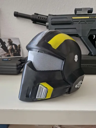 HELLDIVERS B-01 Tactical Helmet for BBL A1 Remixed by P.Etah MakerWorld: Download Free 3D Models