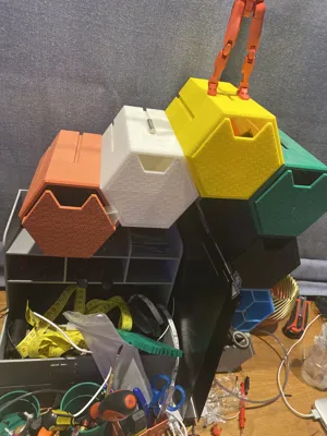 Modular Hex Storage by ByteSlinger MakerWorld: Download Free 3D Models