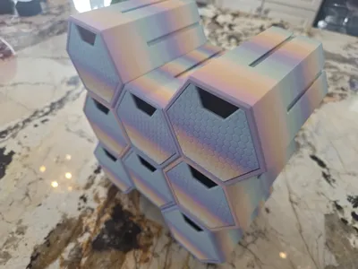 Modular Hex Storage - Free 3D Print Model - MakerWorld