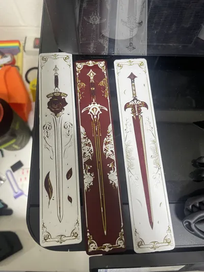 "Blade & Blossom" - Bookmarks Set by C3D MakerWorld: Download Free 3D ...