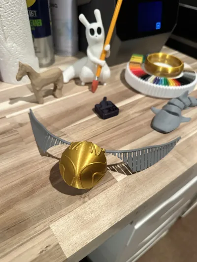Harry Potter Golden Snitch / Goldener Schnatz by Zentral_E MakerWorld ...