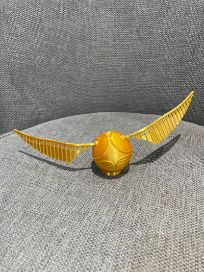 Harry Potter Golden Snitch / Goldener Schnatz - Free 3D Print Model ...