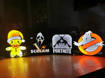 Fortnite LED Light Box by MFDesigns3D - MakerWorld