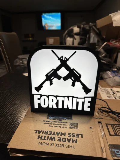 Fortnite LED Light Box by MFDesigns3D - MakerWorld