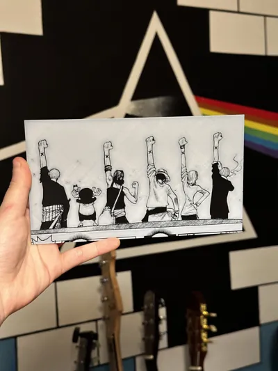 One Piece Iconic Art / Manga / Panel / HueForge by 3D Prints This Week ...