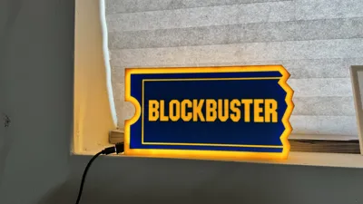 Blockbuster Lightbox by Forg3D Design MakerWorld: Download Free 3D Models