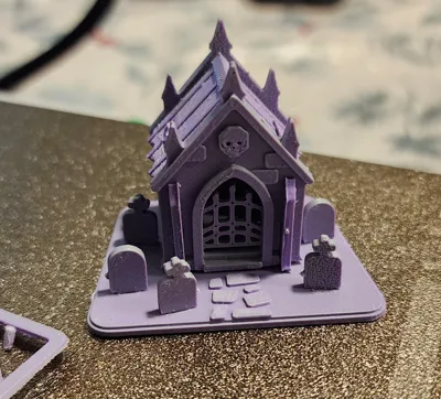 Spooky Mausoleum Kit Card by Nakozen MakerWorld: Download Free 3D Models