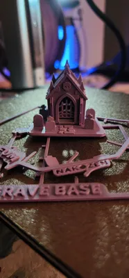 Spooky Mausoleum Kit Card by Nakozen MakerWorld: Download Free 3D Models