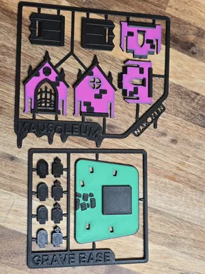 Spooky Mausoleum Kit Card by Nakozen MakerWorld: Download Free 3D Models