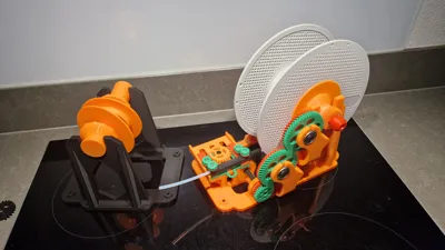 Bambu Spool Rewinder with drills (Correct Parts) Remixed by Bob_the ...