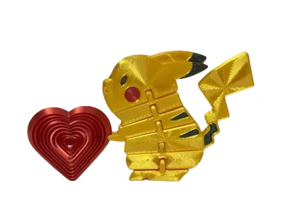 Flexi Pokémon - Pikachu by 3DPrintsMom MakerWorld: Download Free 3D Models