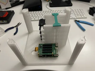 RASPBERRY PI 5 - NAS - RADXA Penta SATA HAT by WikiZell MakerWorld ...