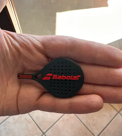 Padel Keychain racket with Babolat logo by CasalingoDisperato🏠🕷️ ...