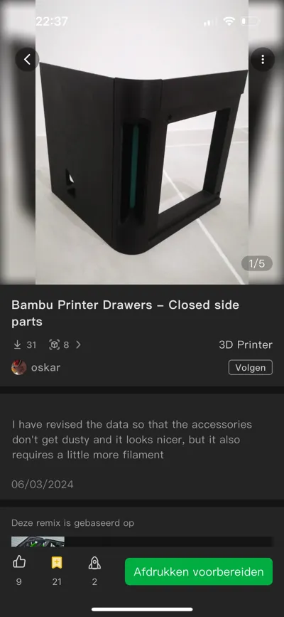 Bambu Printer Drawers - Free 3D Print Model - MakerWorld