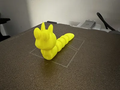 Flexi worm-articulated fidget worm print in place by Heiko_Hoffmann2000 ...