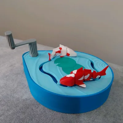 Koi Fish Automaton by JKHE MakerWorld: Download Free 3D Models