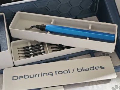 Gridfinity Deburring Tool and Spare Blades Trays - Free 3D Print Model ...