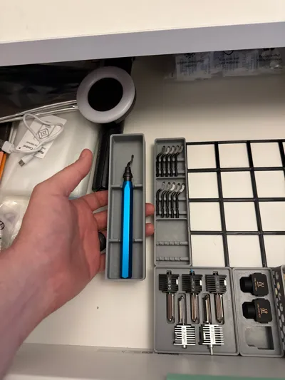 Gridfinity Deburring Tool and Spare Blades Trays - Free 3D Print Model ...