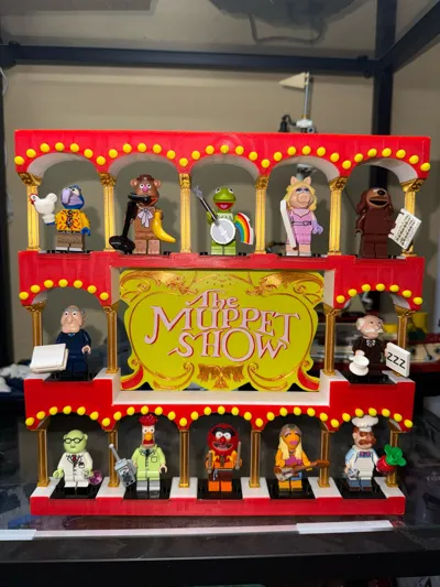 Muppet Brick Minifig Display - Free 3D Print Model - MakerWorld