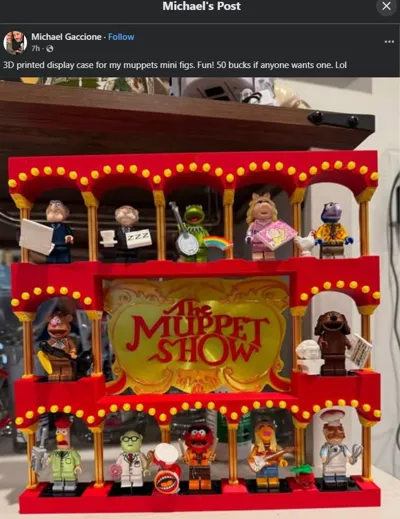 Muppet Brick Minifig Display - Free 3D Print Model - MakerWorld