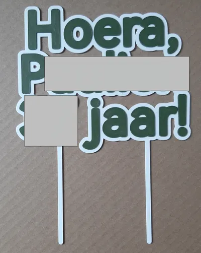 Cake Topper Generator by CCC MakerWorld: Download Free 3D Models