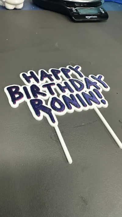 Cake Topper Generator - Free 3D Print Model - MakerWorld