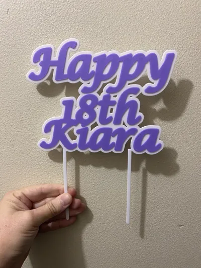 Cake Topper Generator - Free 3D Print Model - MakerWorld