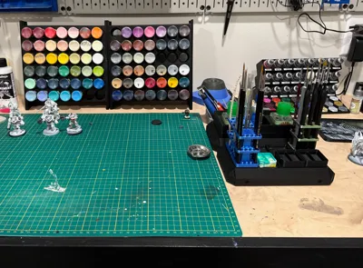 Gridfinity Battlestation Base - Small by Custom Kas MakerWorld: Download Free 3D Models