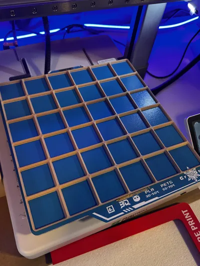 6X6 Gridfinity base plate, A1, X1. P1 profile by Throttle X design ...