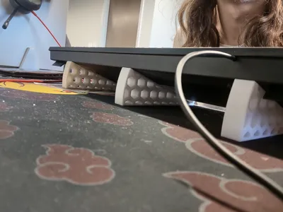 Honeycomb Keyboard Stand Riser by KalEl187 MakerWorld: Download Free 3D ...