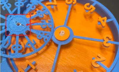 Rotating dial clock by simas1017 MakerWorld: Download Free 3D Models