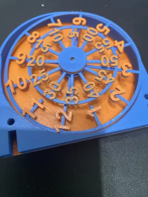 Rotating dial clock by simas1017 MakerWorld: Download Free 3D Models