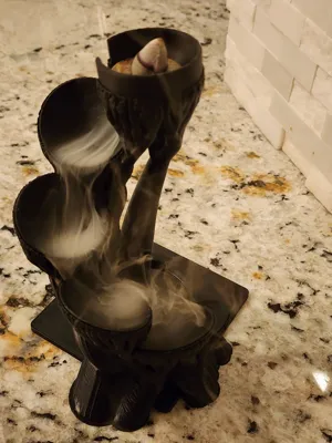 tree waterfall backflow with incense burner by Tueftlerbox MakerWorld ...