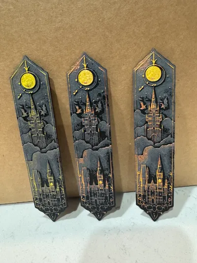 "Hogwarts"- Bookmarks Set inspired by Harry Potter by C3D MakerWorld ...