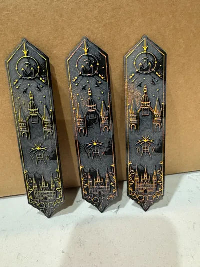 "Hogwarts"- Bookmarks Set inspired by Harry Potter by C3D MakerWorld ...
